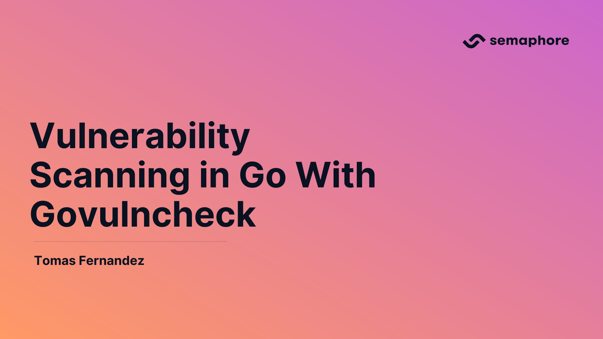 Vulnerability Scanning in Go With Govulncheck - Semaphore