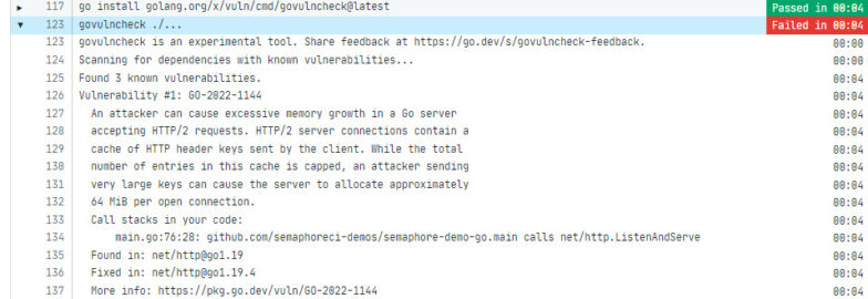 Vulnerability Scanning in Go With Govulncheck - Semaphore