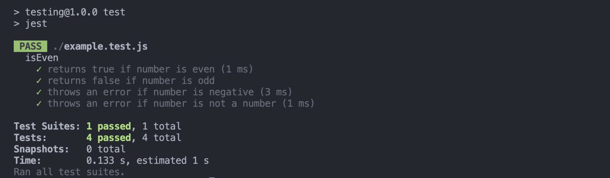 Writing Unit Tests in Node.js Using Jest - Semaphore