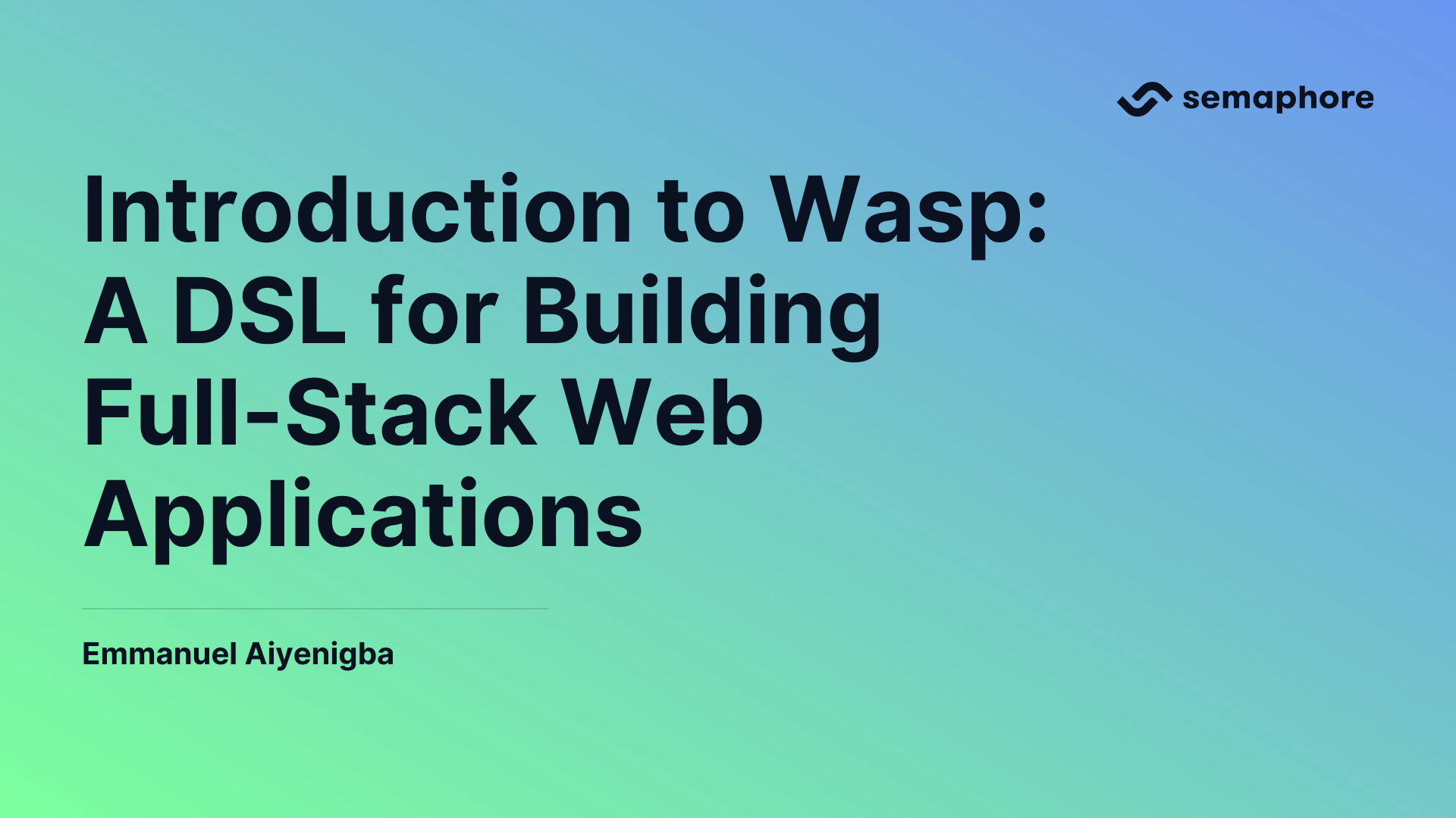 Introduction To Wasp A Dsl For Building Full Stack Web Applications Semaphore Entity Roaster 