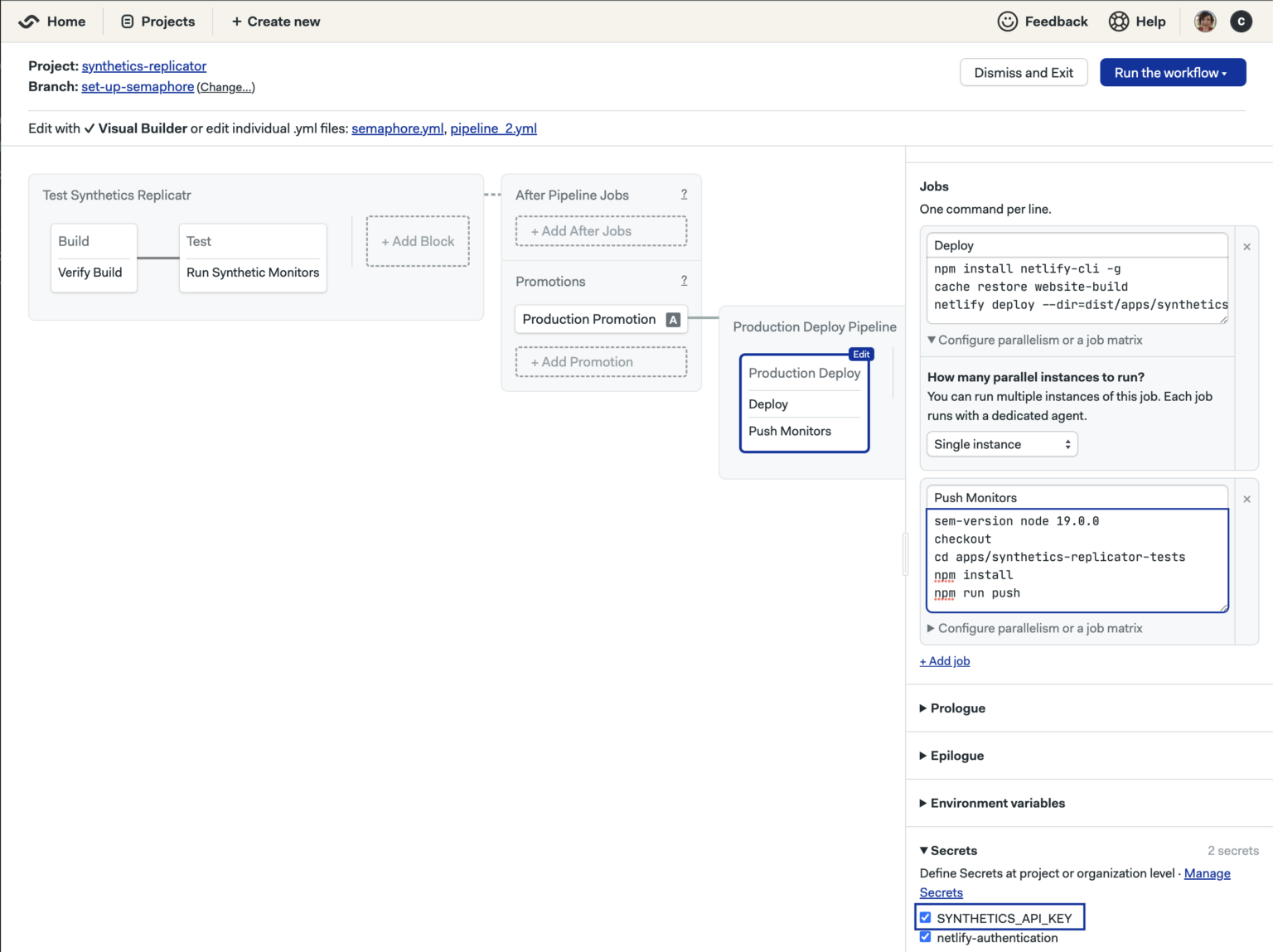Synthetic Monitoring Management Using Playwright, @elastic/synthetics and Semaphore - Semaphore