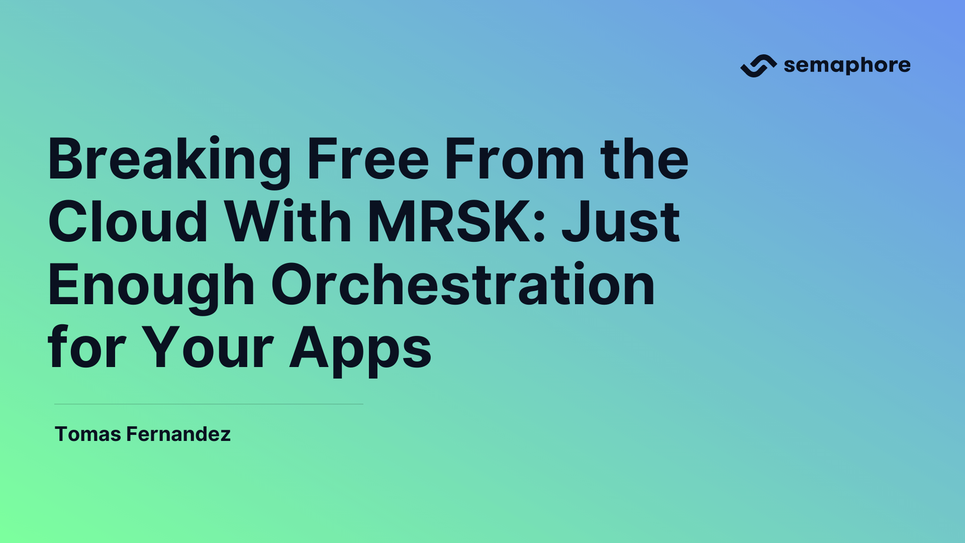 Breaking Free From the Cloud With Kamal: Just Enough Orchestration for Your Apps - Semaphore