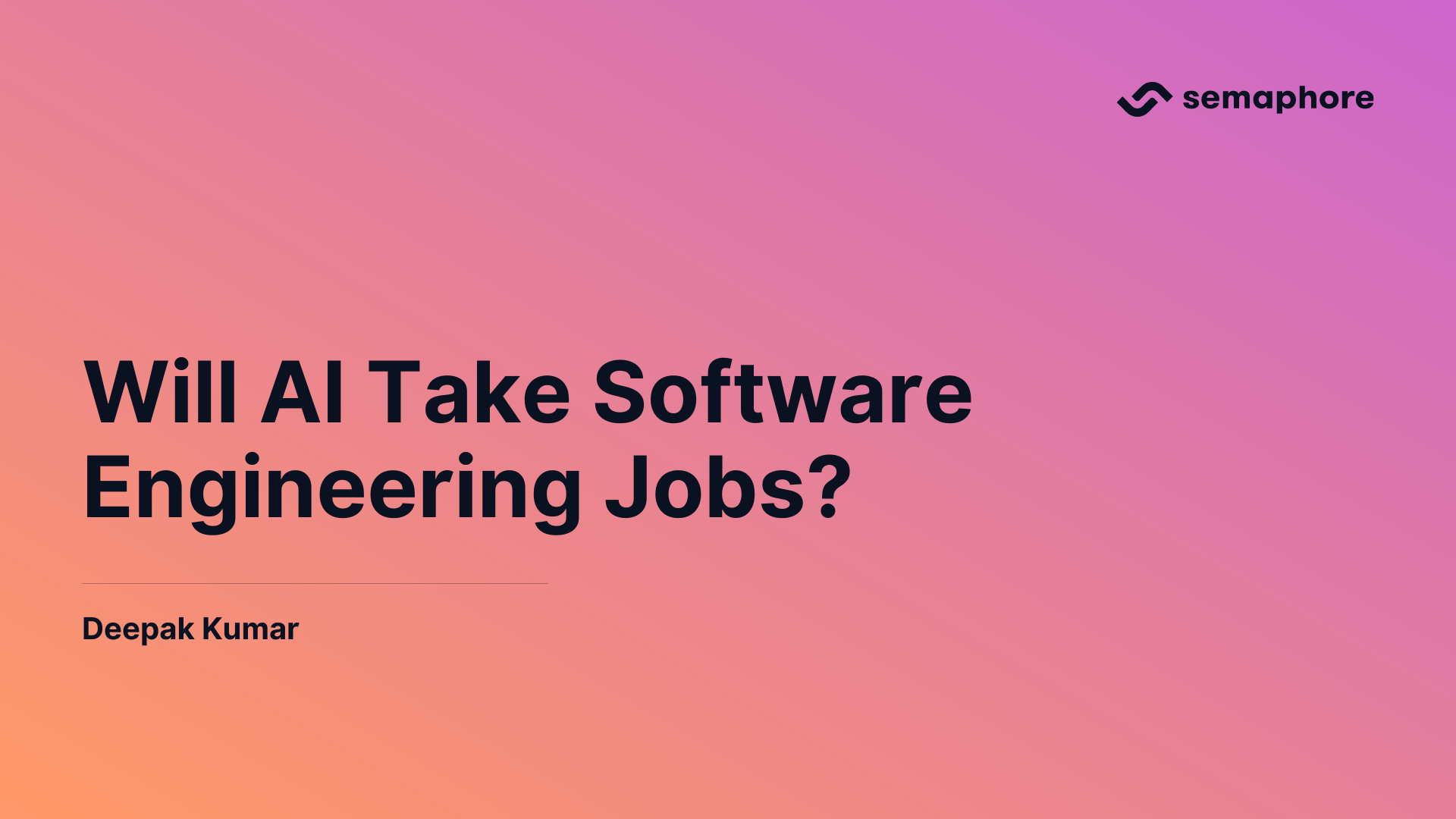 Will AI Take Software Engineering Jobs? - Semaphore