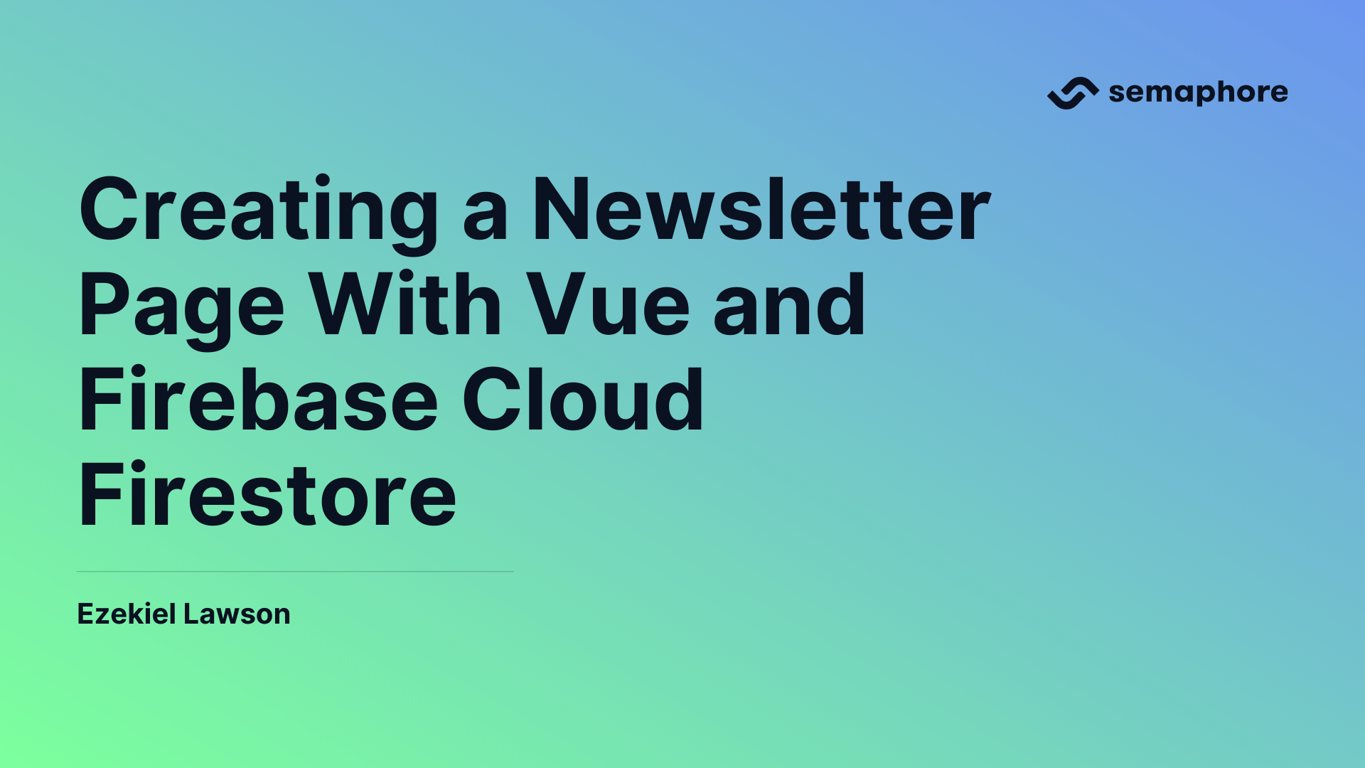 Creating a Newsletter Page With Vue and Firebase Cloud Firestore ... Creating a Newsletter Page With Vue and Firebase Cloud Firestore ...