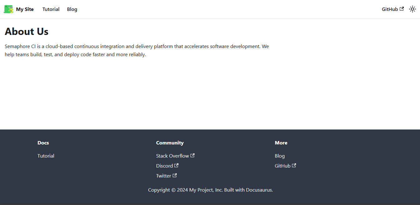 Using Docusaurus to Build A Modern Documentation Website - Semaphore